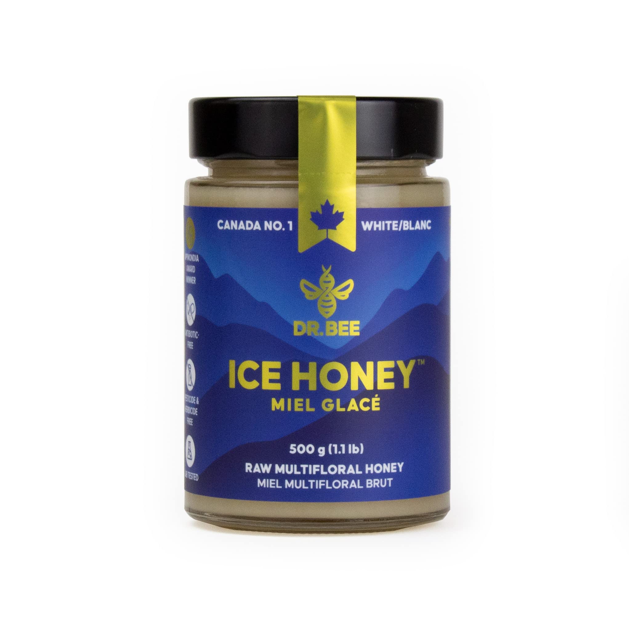 Dr. Bee Ice Honey (500g) | 100% Pure Raw Unpasteurized Honey from Galcier Fed Wildflower ...