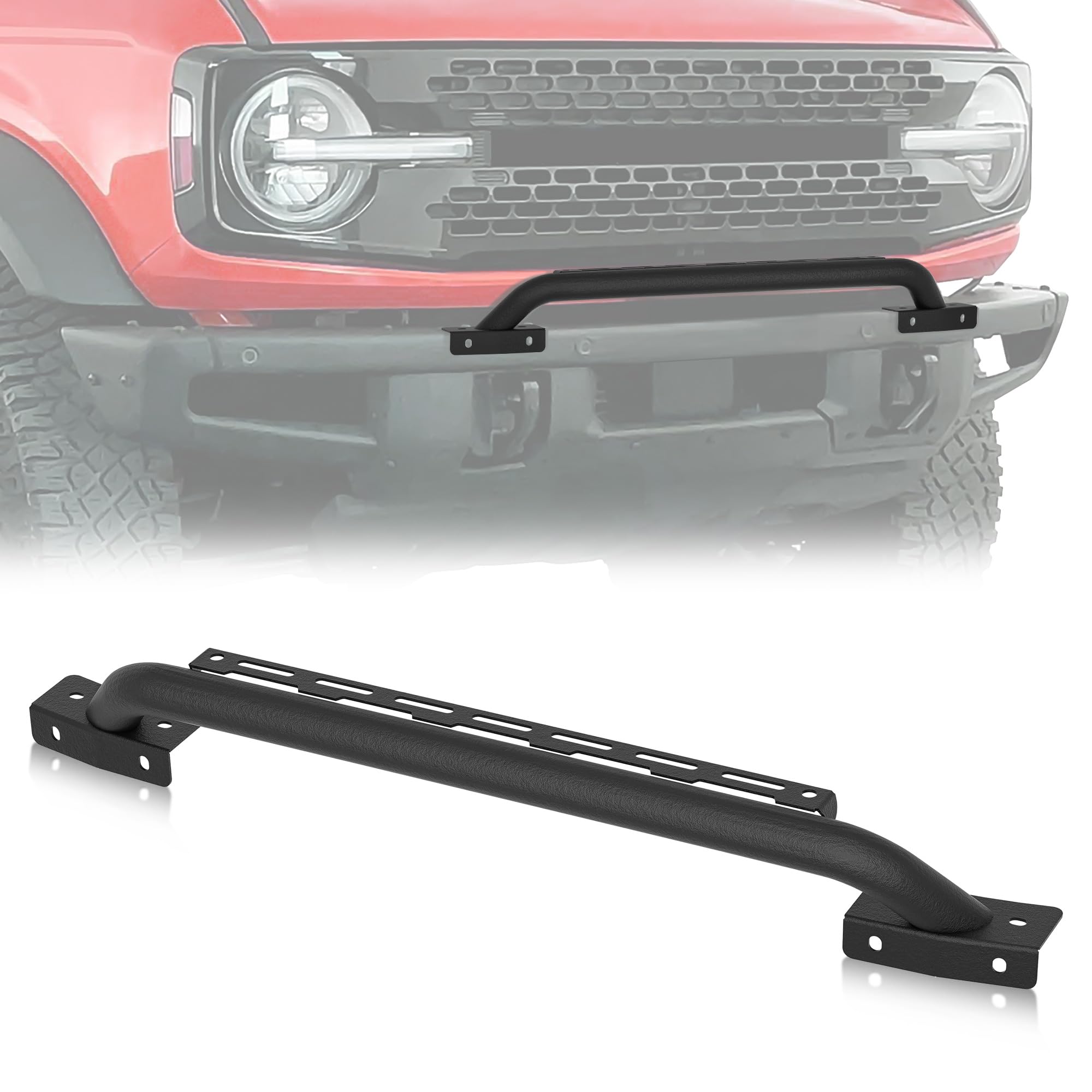 Amazon.com: YZONA Bull Bar Grille Brush Guard with Light Bracket ...
