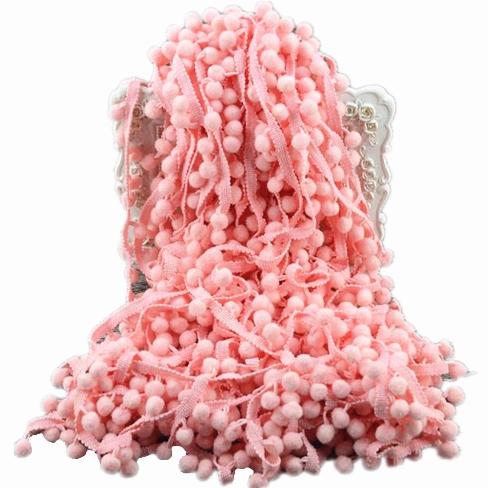 Amazon.com: 20 Yards Pom Poms Fringe Ball Trim Sewing Ribbon ...