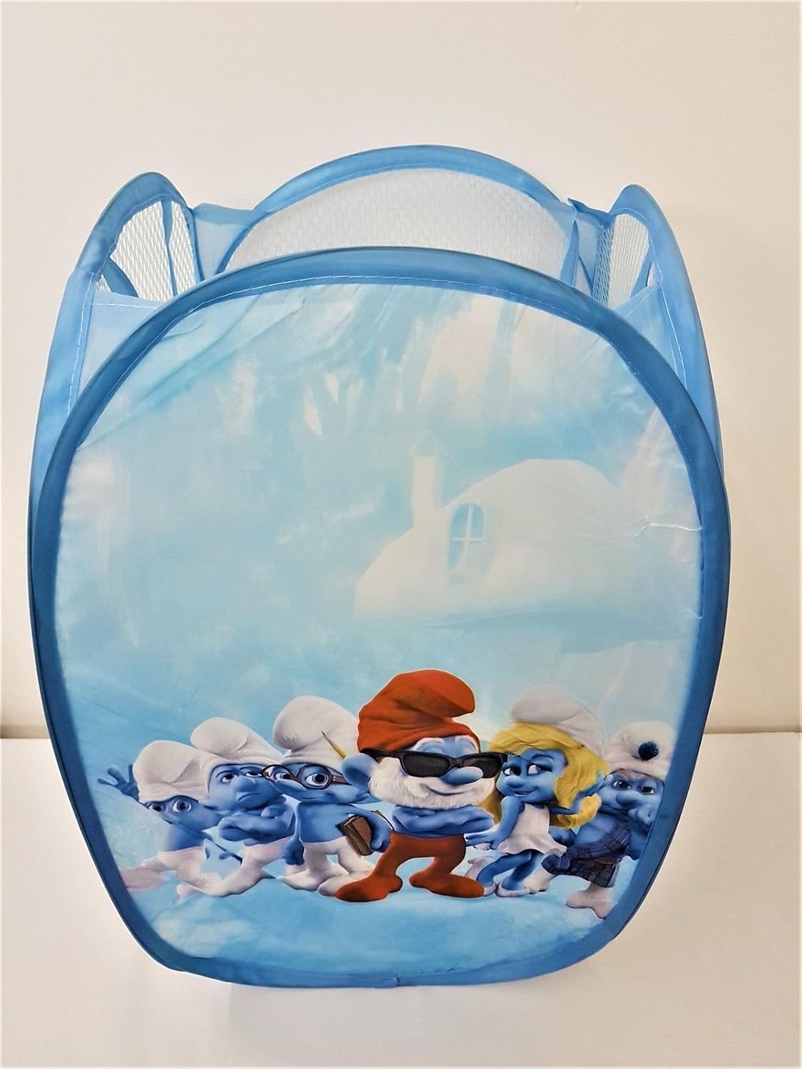 Smurf Smurfs Hamper Laundry Toys Washing Tidy Bin Storage Pop Up Basket ...