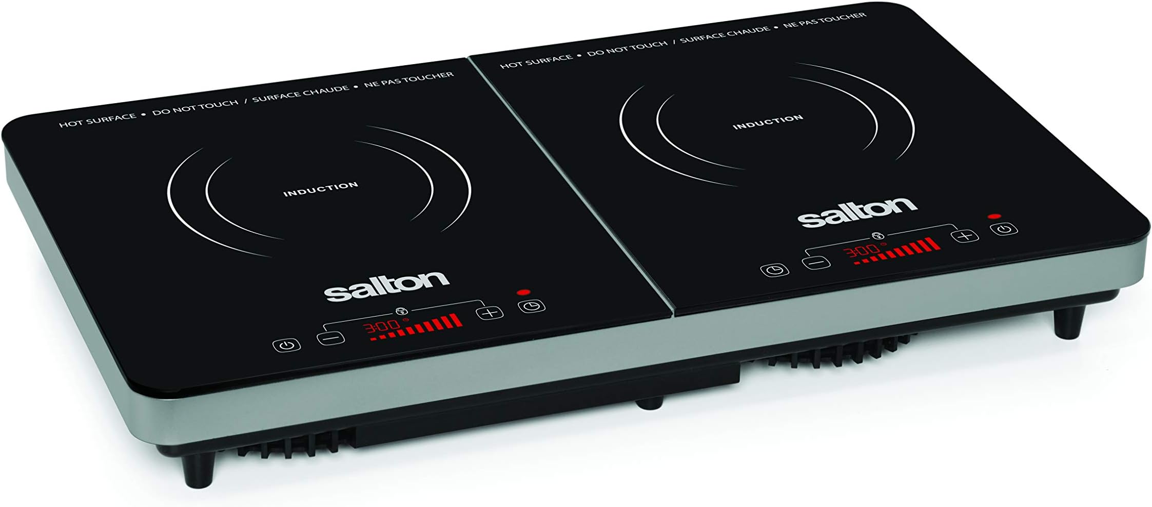 Salton Portable Induction Cooktop | 1800 Watts | Double Countertop ...