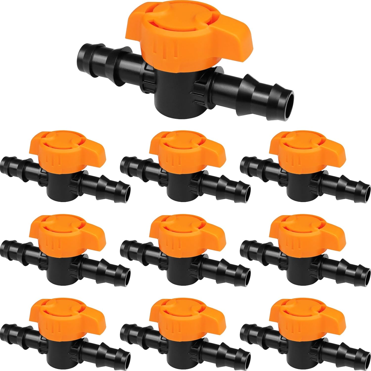 Amazon.com : iRunning 1/2 Inch Drip Irrigation Barbed Valve, 10 Pcs ...