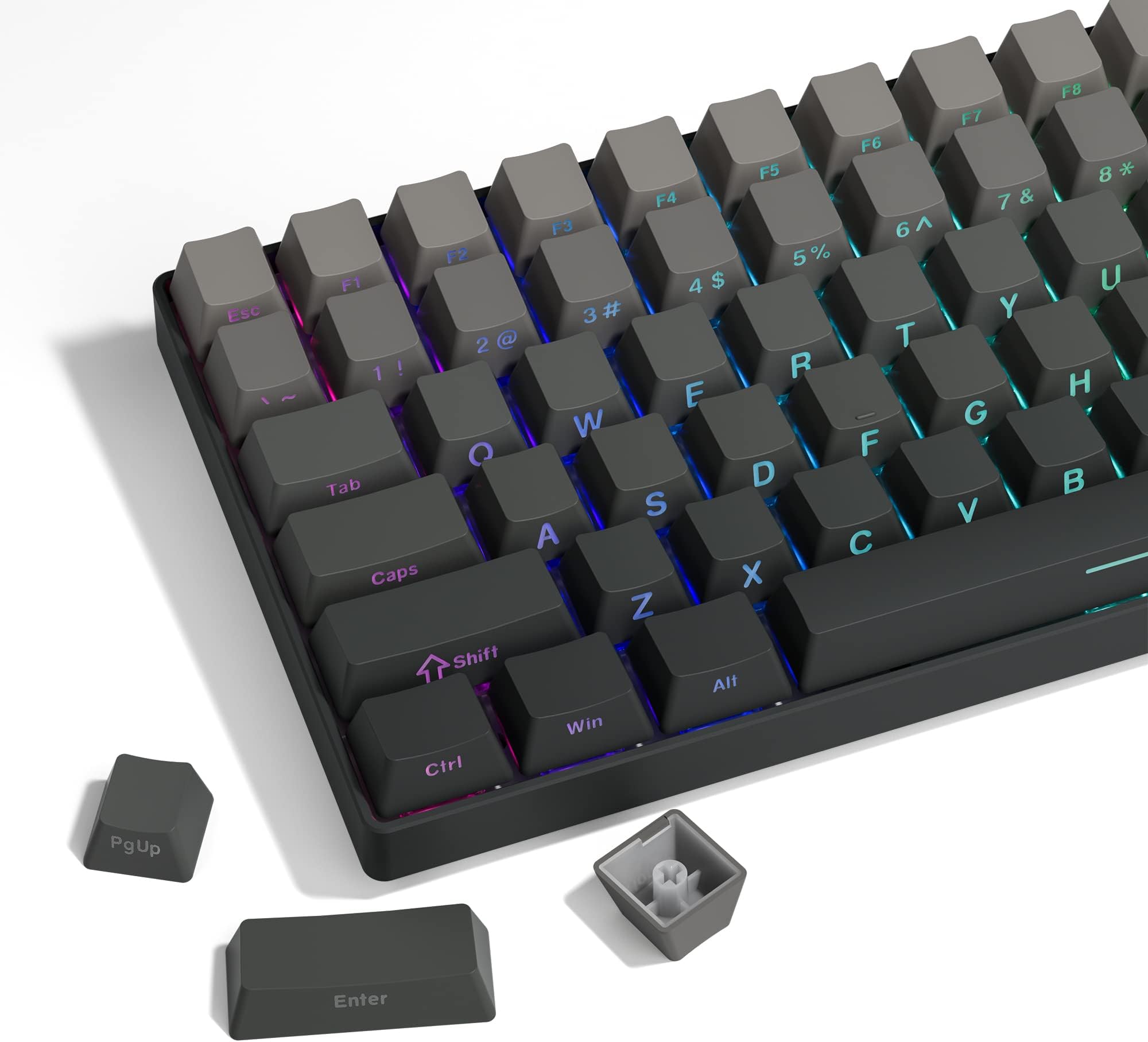Amazon.com: XVX PBT Keycaps - Side Printed Keycap Set, Double Shot ...