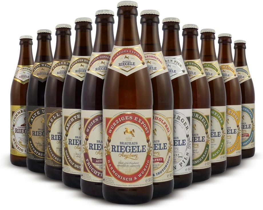 Riegele Traditionsbier Paket 12x0,5l MEHRWEG : Amazon.de: Lebensmittel ...
