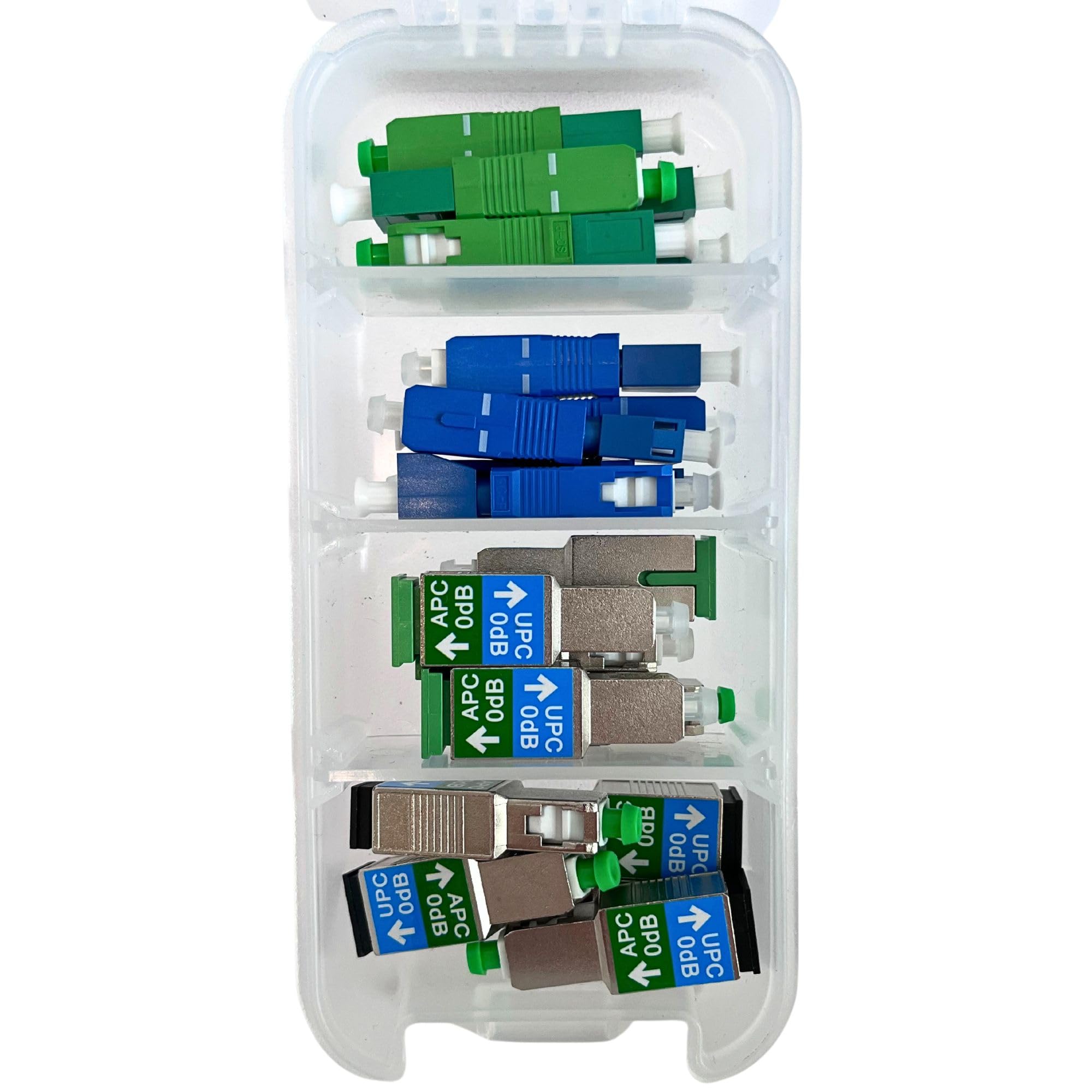 Amazon.com: Fibershack - Bulkhead Fiber Optic Adapter Kit - 4 Piece Fiber Adapter Kit for SC/UPC ...