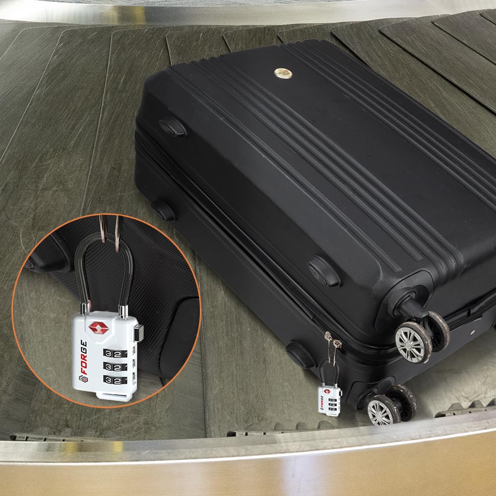 Snapklik.com : TSA Approved Cable Luggage Locks, Re-settable Combination