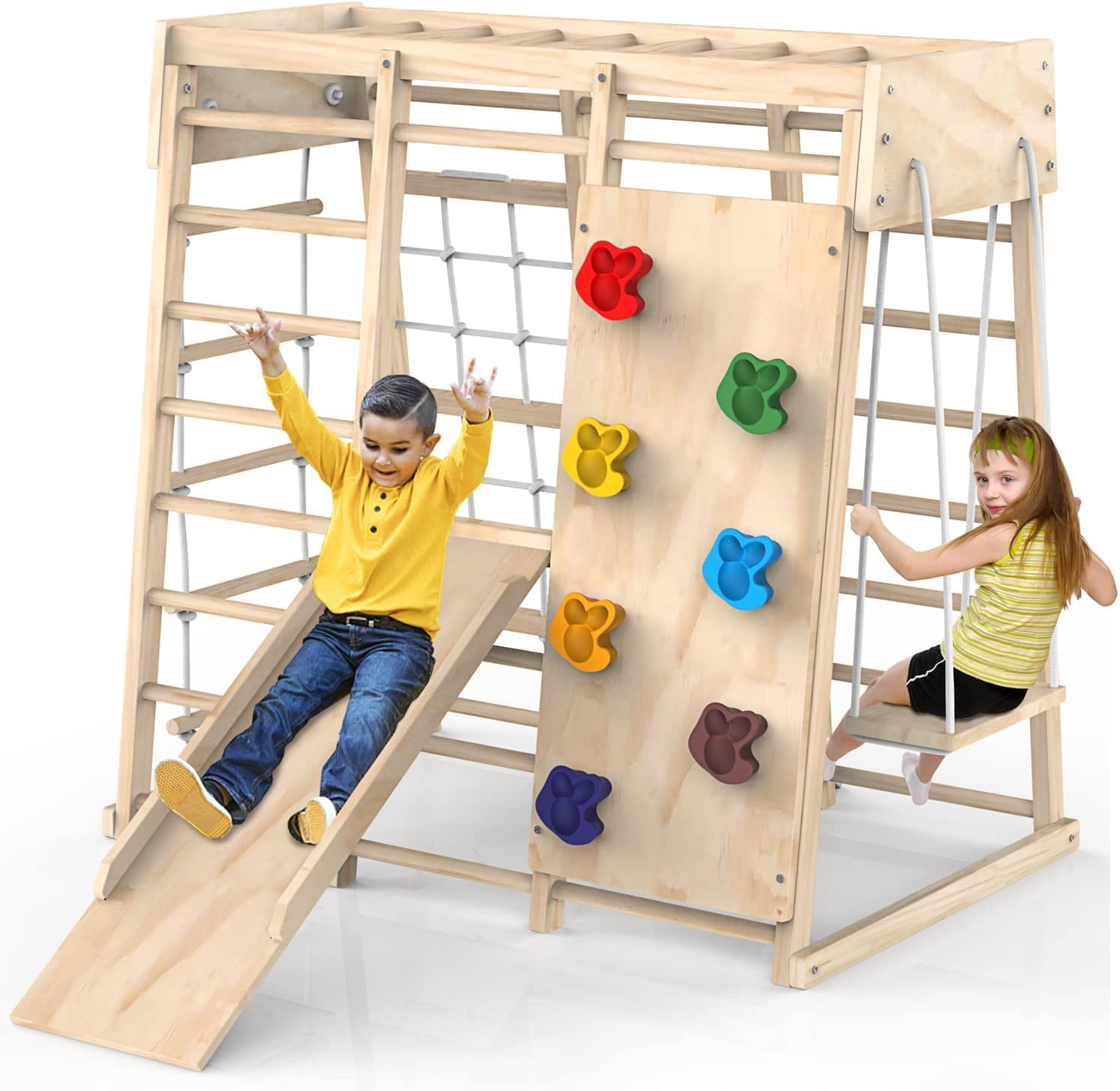 Amazon.com: Indoor Jungle Gym, Toddler Climbing Toys Indoor, Indoor Playground Climbing Toys for ...