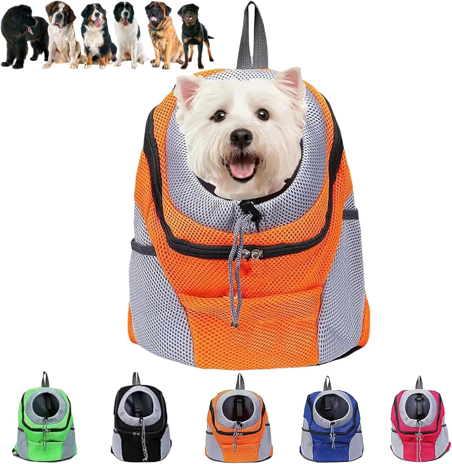 Amazon.com : Forttender Dog Carrier Backpack for Small Dogs, Front Pet ...