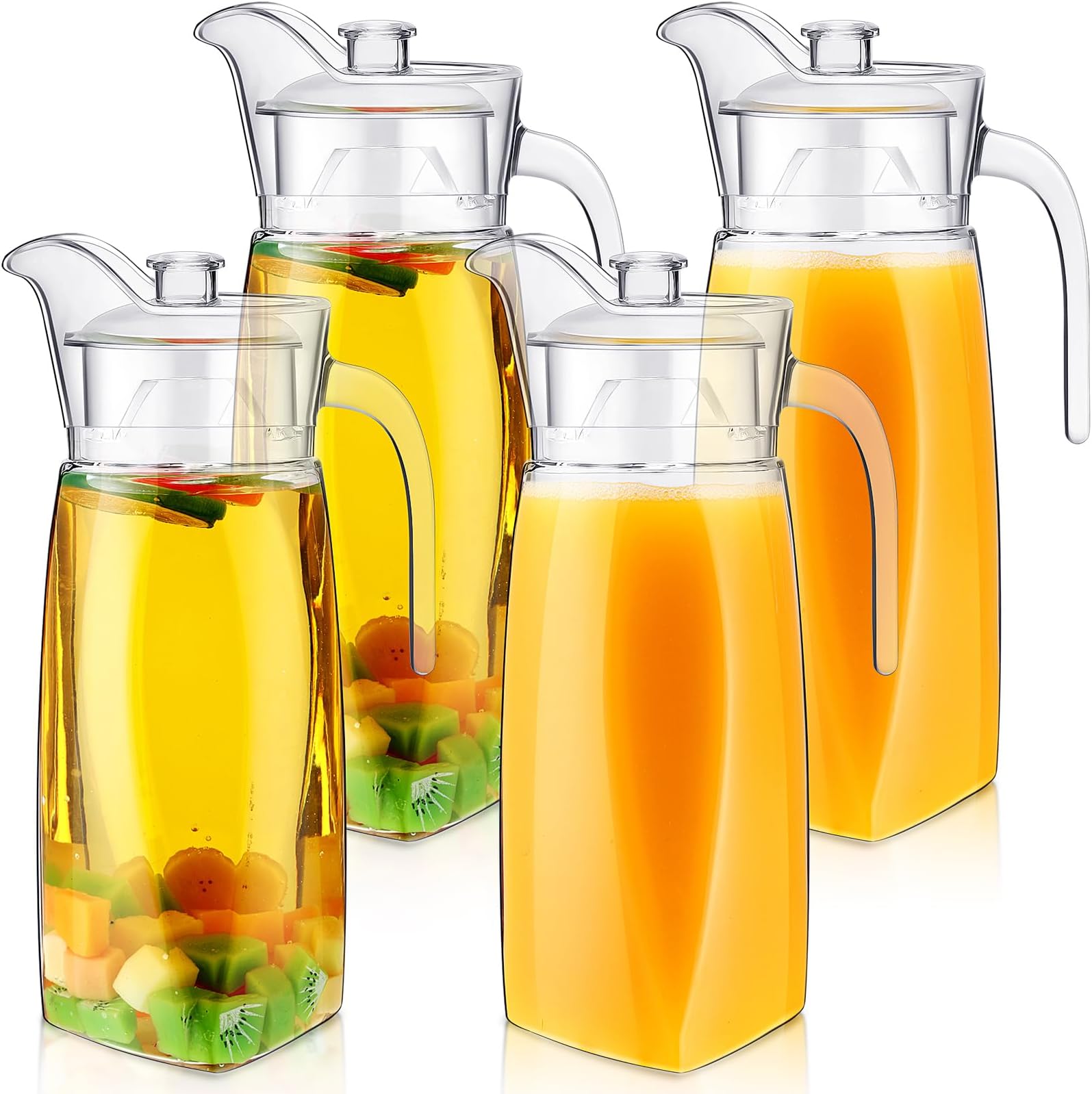 Amazon.com: Didaey 4 Pack Acrylic Water Pitcher with Lid and Spout ...
