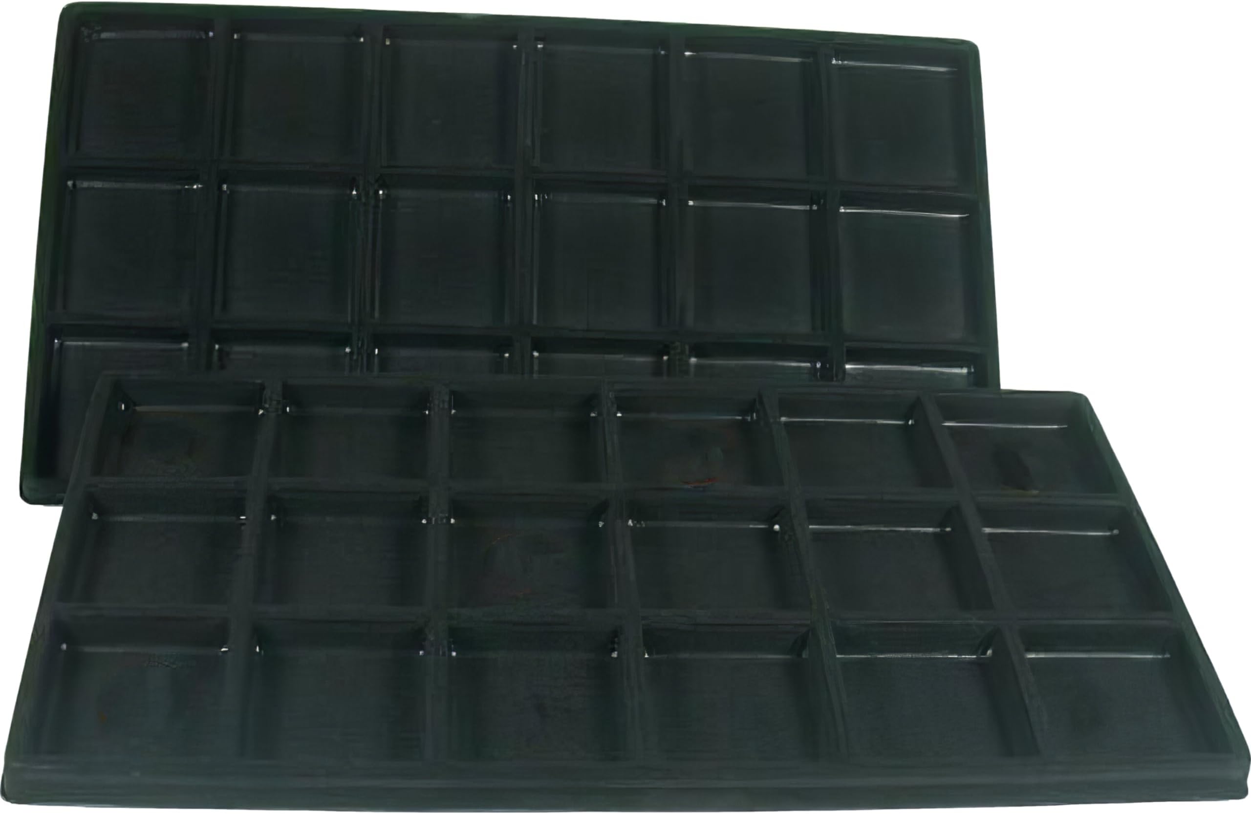 Amazon.com: FindingKing 5 White 32 Slot Jewelry Coin Display Travel ...