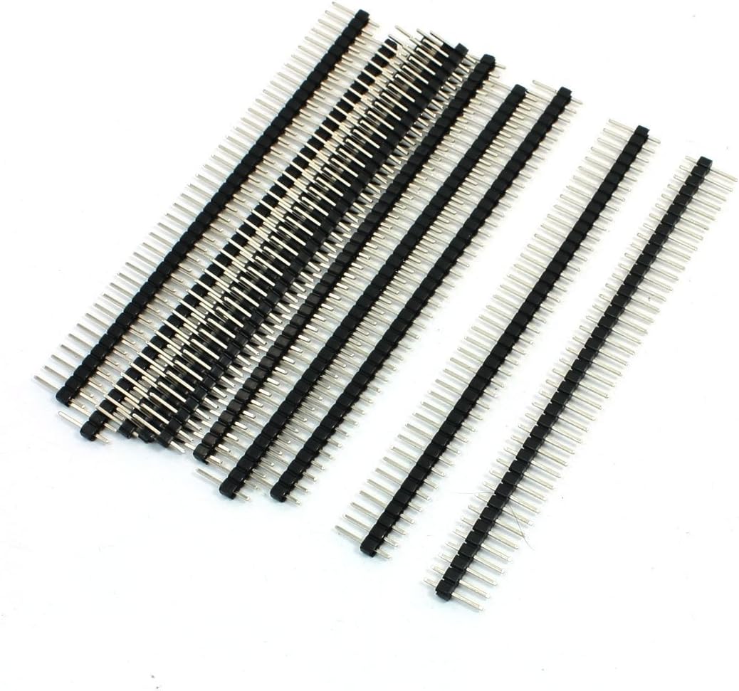 10 Pcs 40 Pin 2.54mm Single Row Male Pin Header Strip for Arduino : Amazon.in: Industrial ...