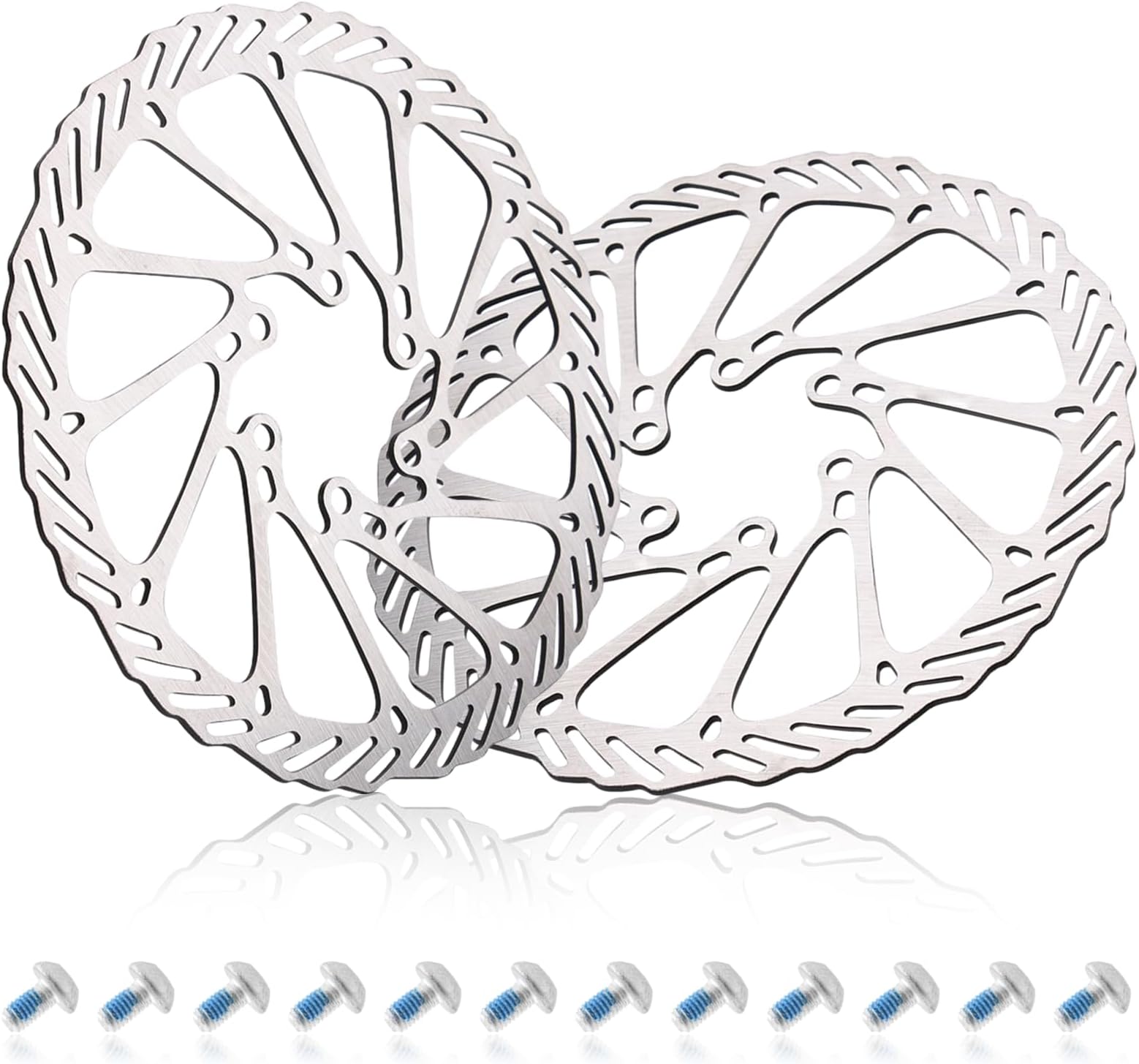 Bike Disc Brake Rotor 160/180/203mm 2 Packs Stainless Steel Bicycle ...