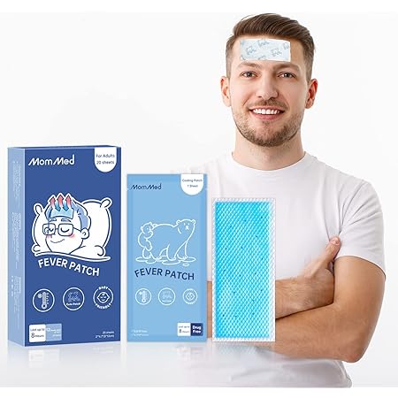 Amazon.com: 20 Sheets Cooling Patches for Fever Discomfort & Pain ...