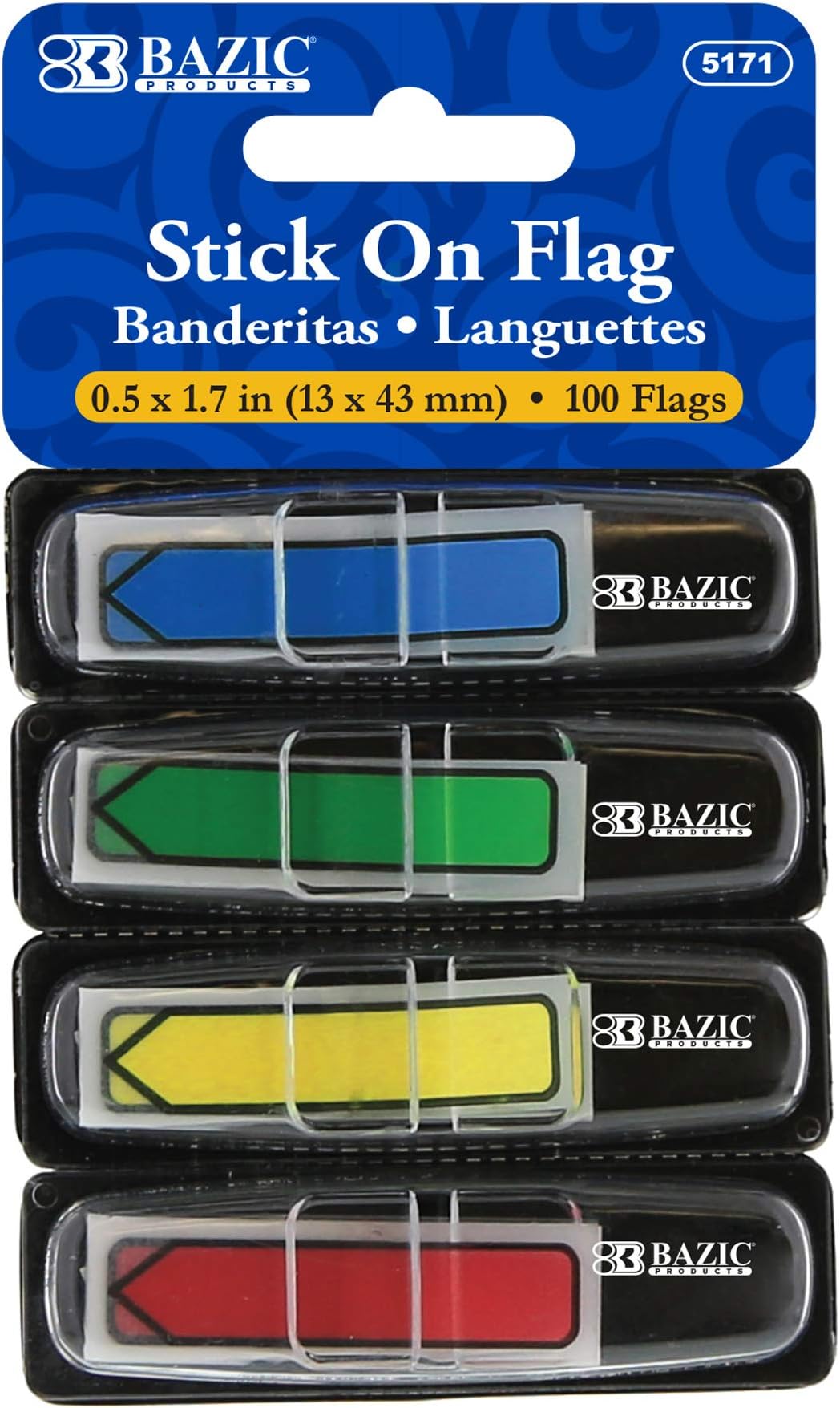 Amazon.com : Tabs Flags Assorted Colors, 0.47 x 1.71 Inch Sticky Tabs ...