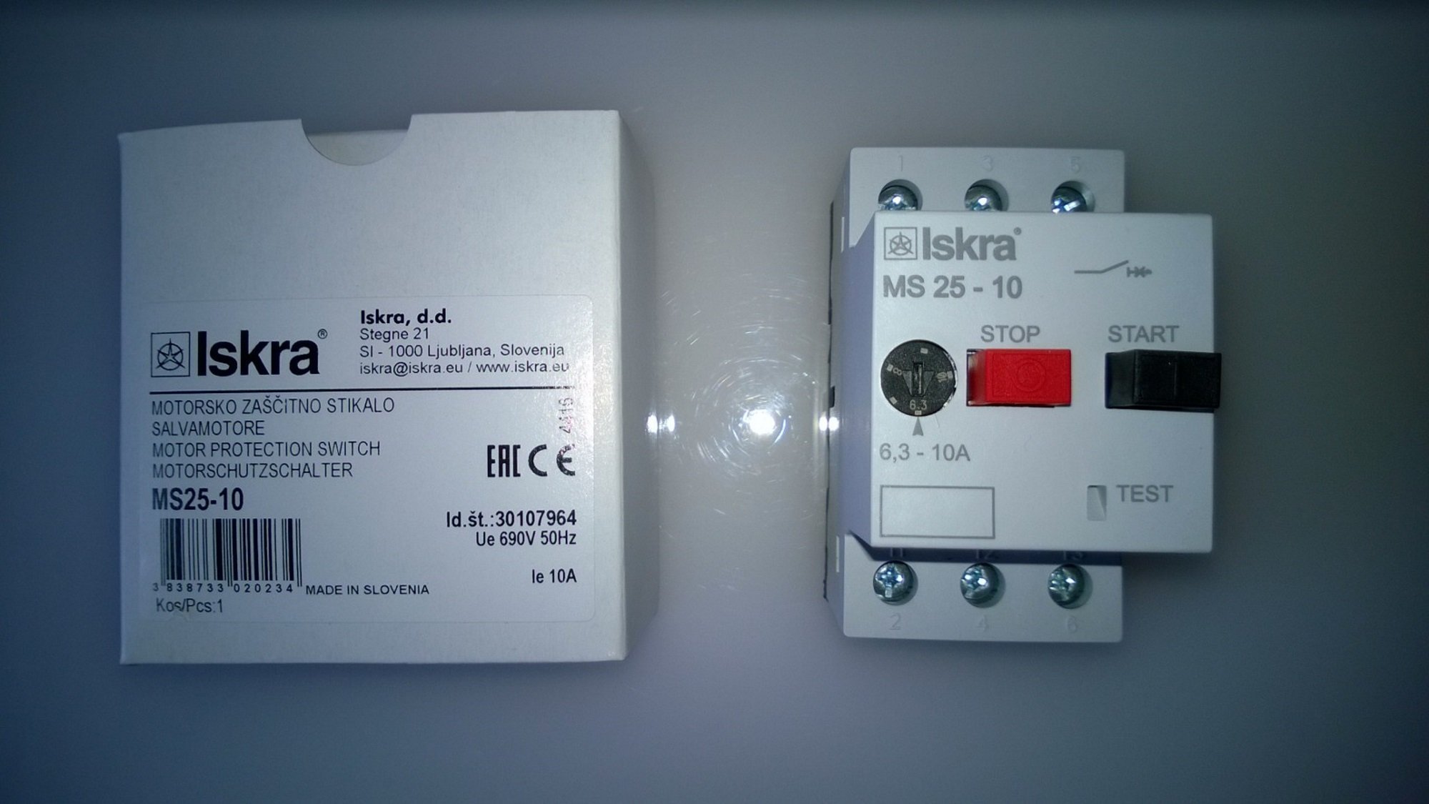 Iskra MS25-10 6.3 Amps to 10 Amps Motor Protection Switch : Amazon.co ...