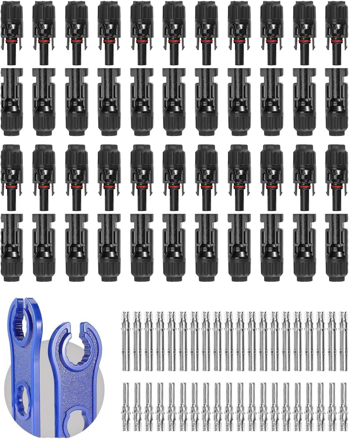 Amazon.com: Joyloading 48 PCS Solar Connector with Spanners IP67 ...