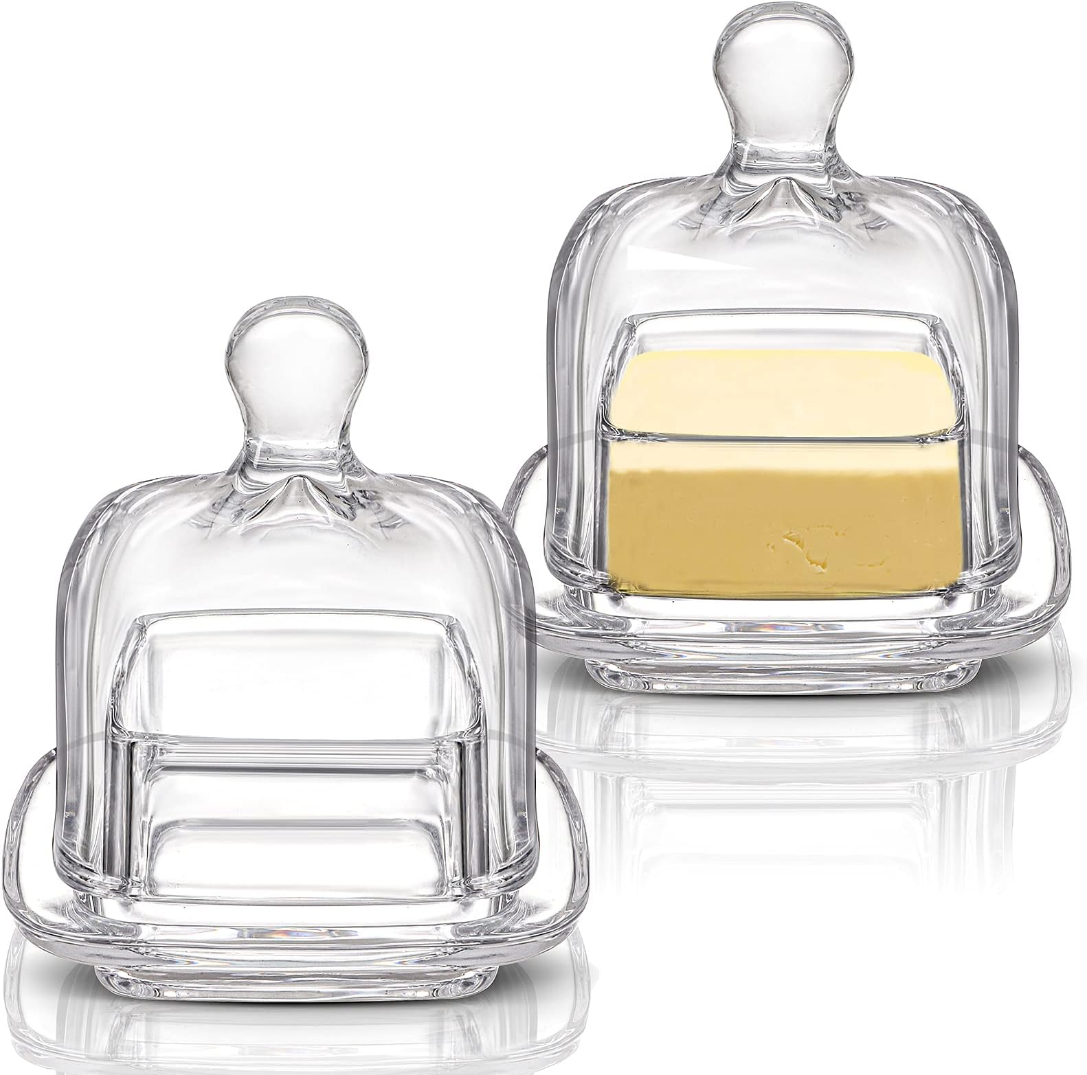 Amazon.com | Godinger Dublin Mini Butter Parfait Dish - Set of 2 ...
