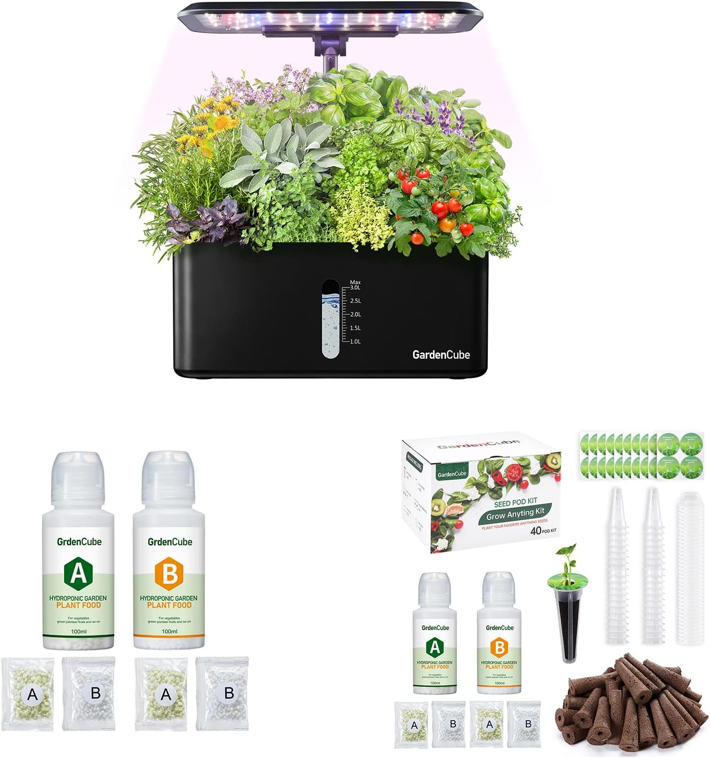 Amazon.com : Hydroponics Growing System Indoor Garden: 8 Pods Herb ...