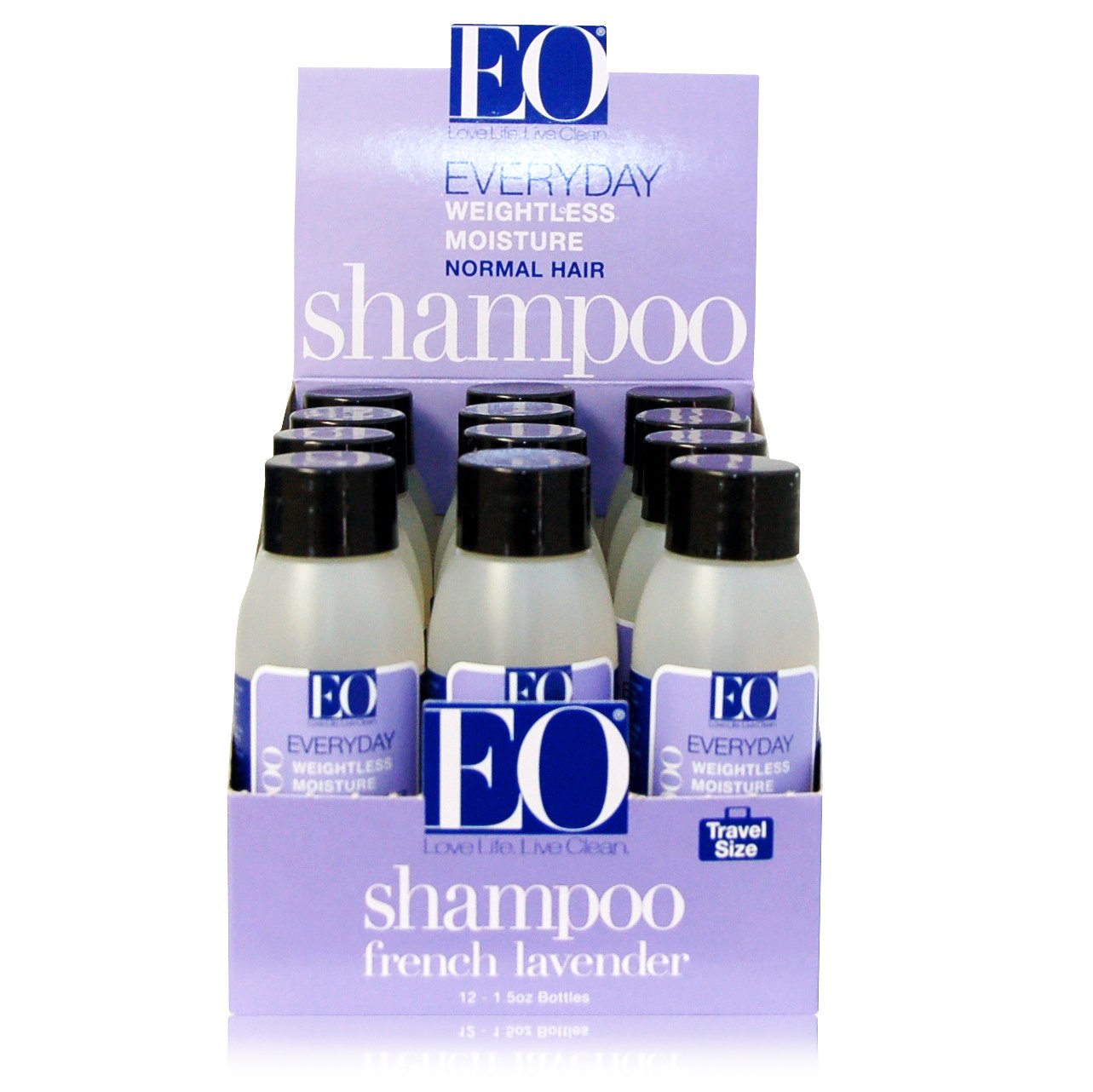 Amazon.com : Eo Shampoo, French Lavender, 1.5 Fluid Ounce (Pack of 12 ...