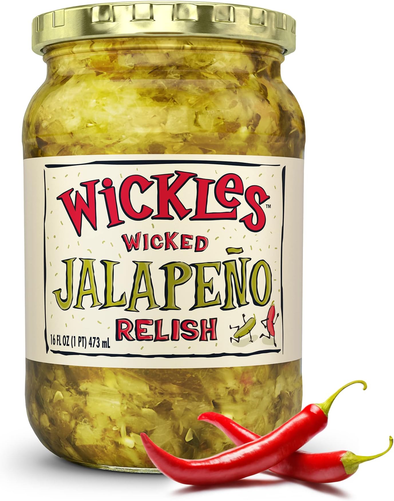 Amazon.com : Wickles Pickles Wicked Jalapeño Relish (6 Pack - 16oz Each ...