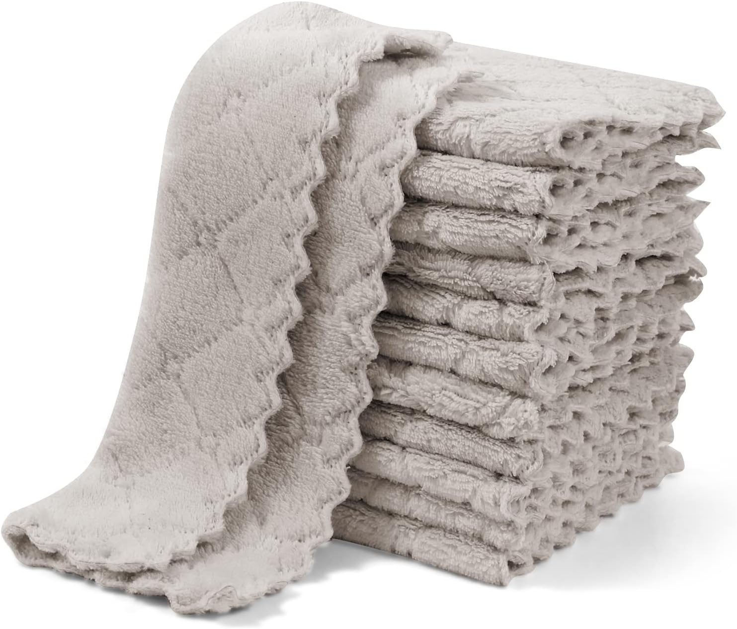 Amazon.com: KAF Home Pantry Multipurpose Microfiber Textured Cleaning ...