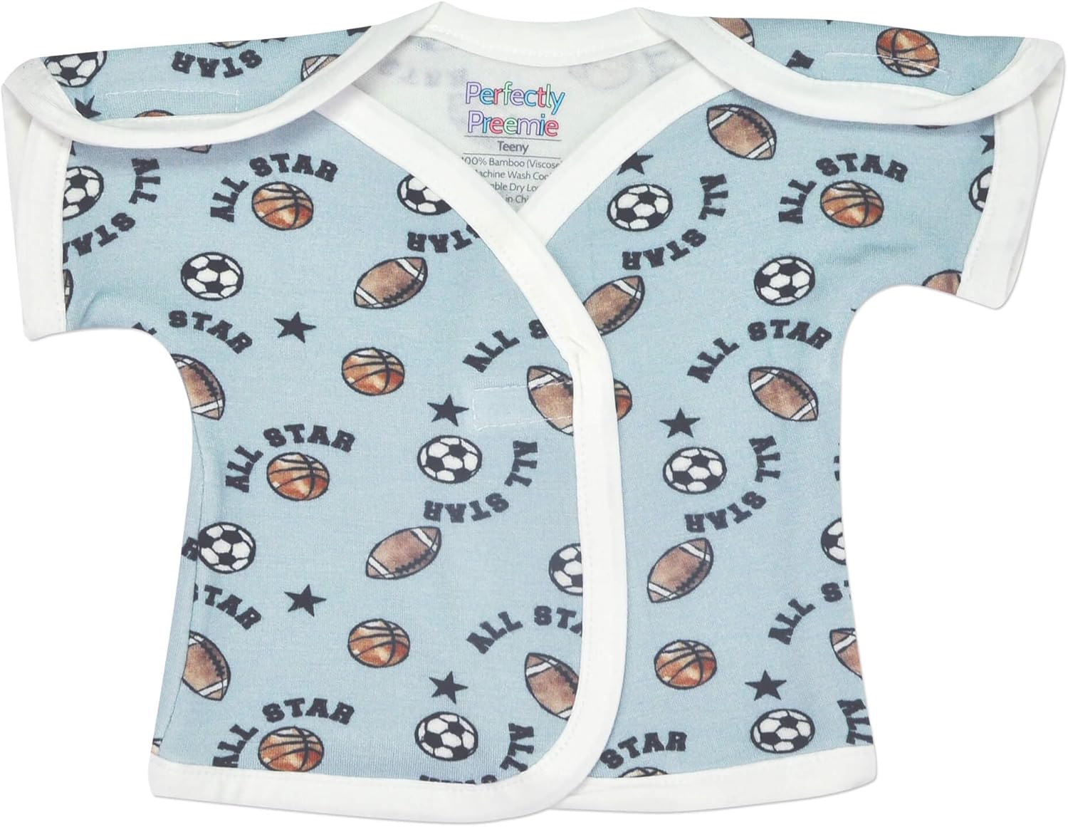 Amazon.com: Perfectly Preemie Boy's Open-Shoulder Short-Sleeve Ultra ...