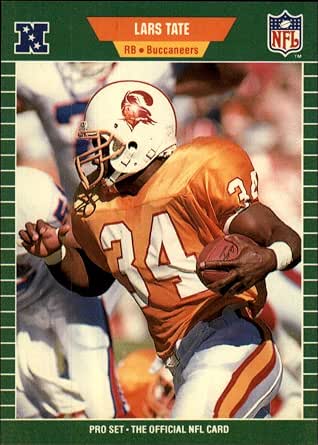 Amazon.com: 1989 Pro Set Football Card #418 Lars Tate : Collectibles ...