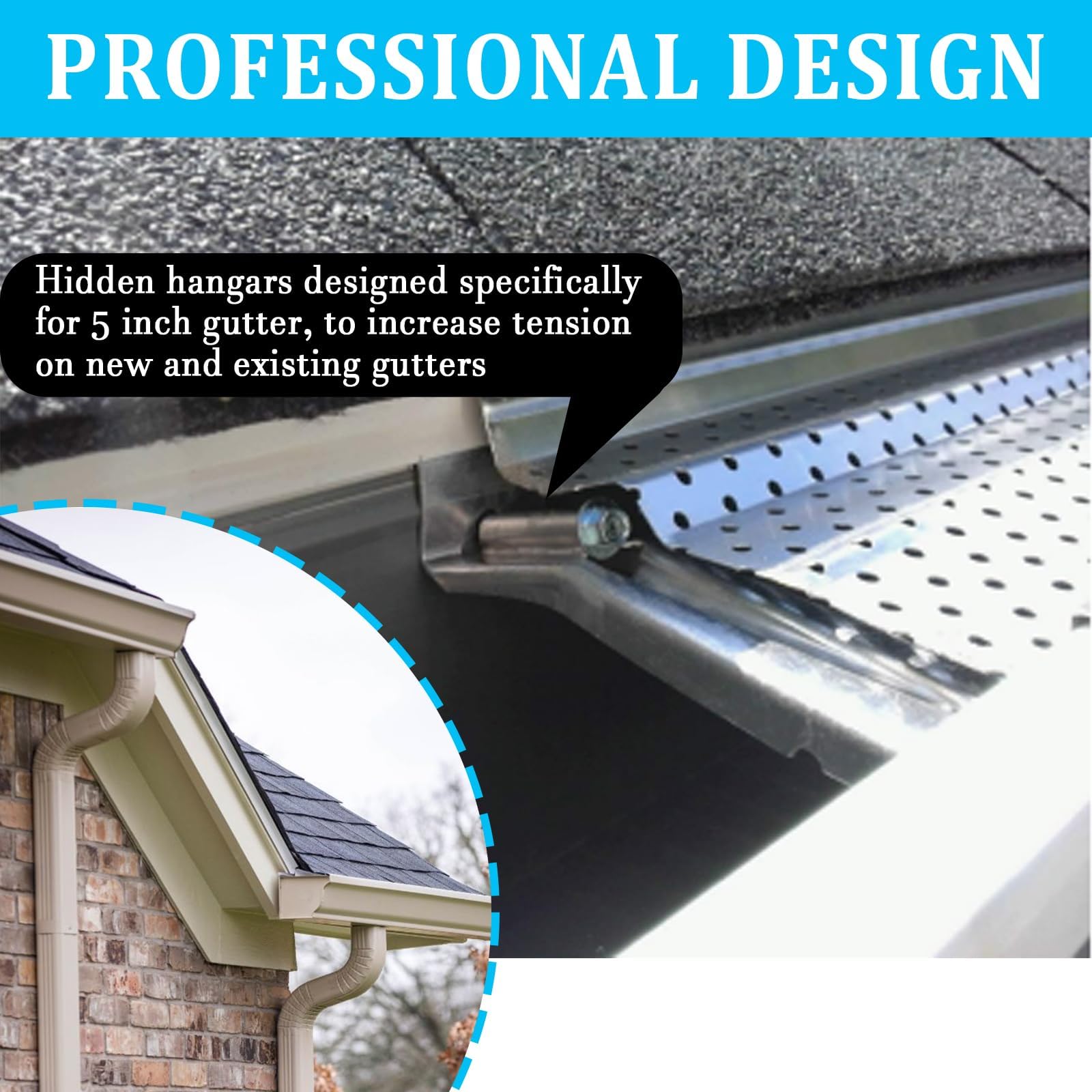 Snapklik.com : 5inch Gutter Hangers (60Pcs)