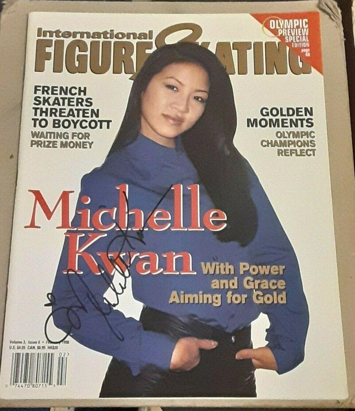 Michelle Kwan Olympic Medalist Figure Skating SIGNED AUTOGRAPHED ...