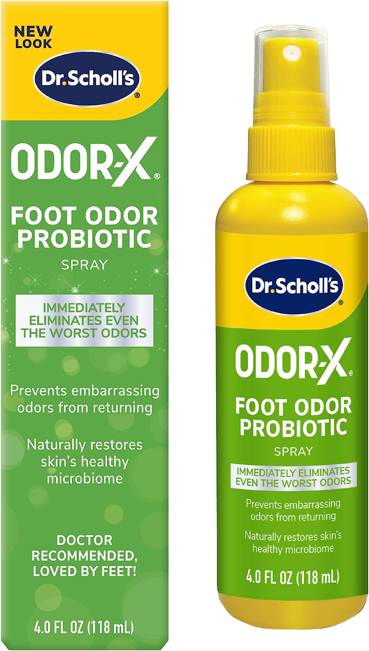Amazon.com: Dr. Scholl's ODOR-X FOOT ODOR PROBIOTIC SPRAY, 4 oz ...