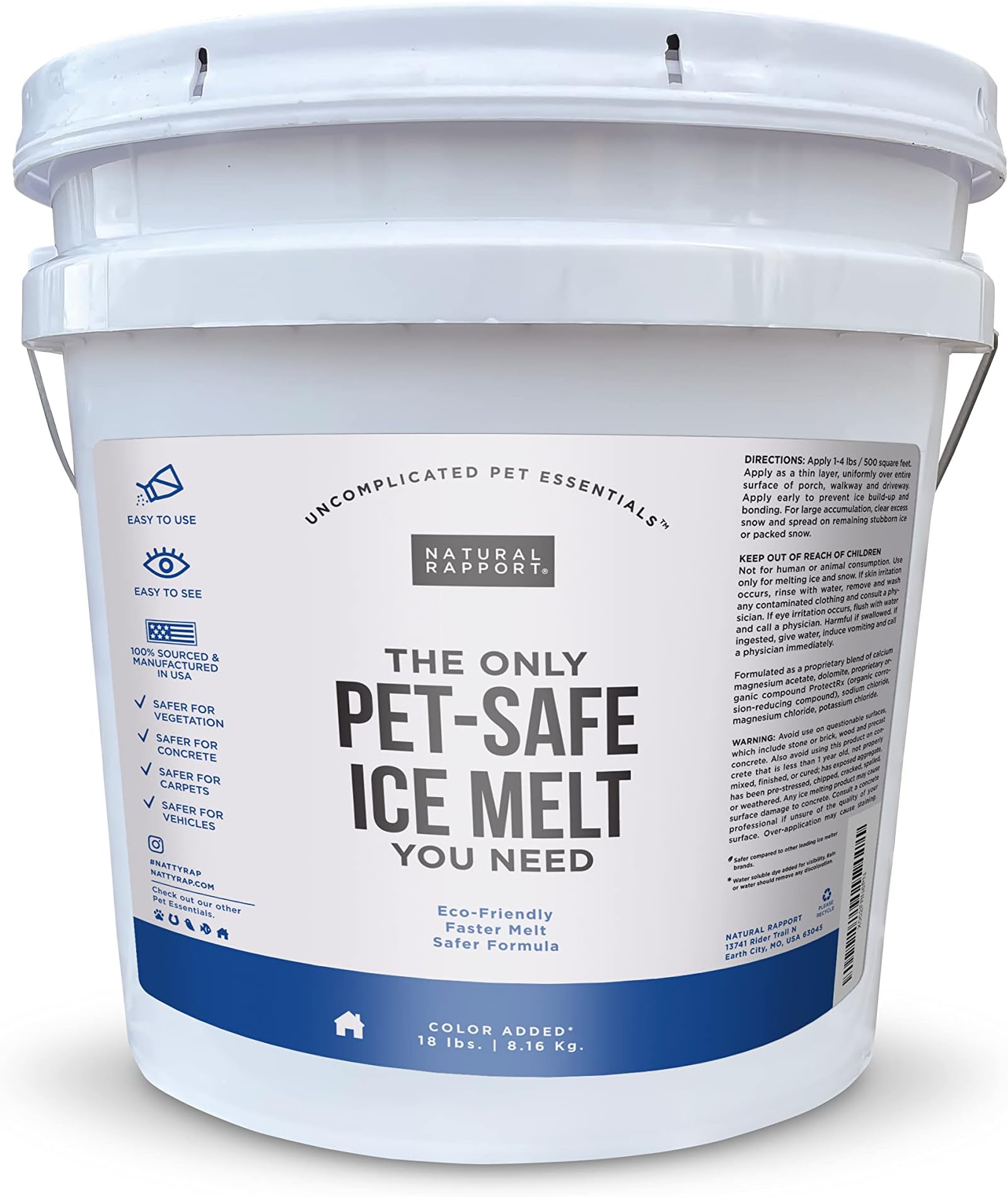 Amazon.com : AquaDoc Ice Melt Safe for Concrete - Snow Salt & Rock Salt ...