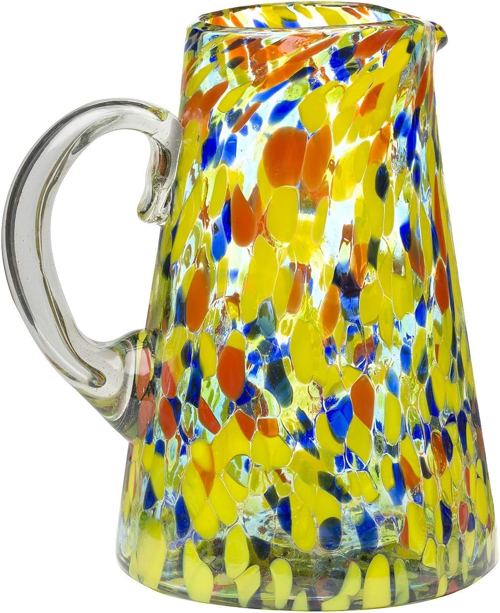 Amazon.com: NOVICA Artisan Crafted Multicolor Hand Blown Recycled Glass ...
