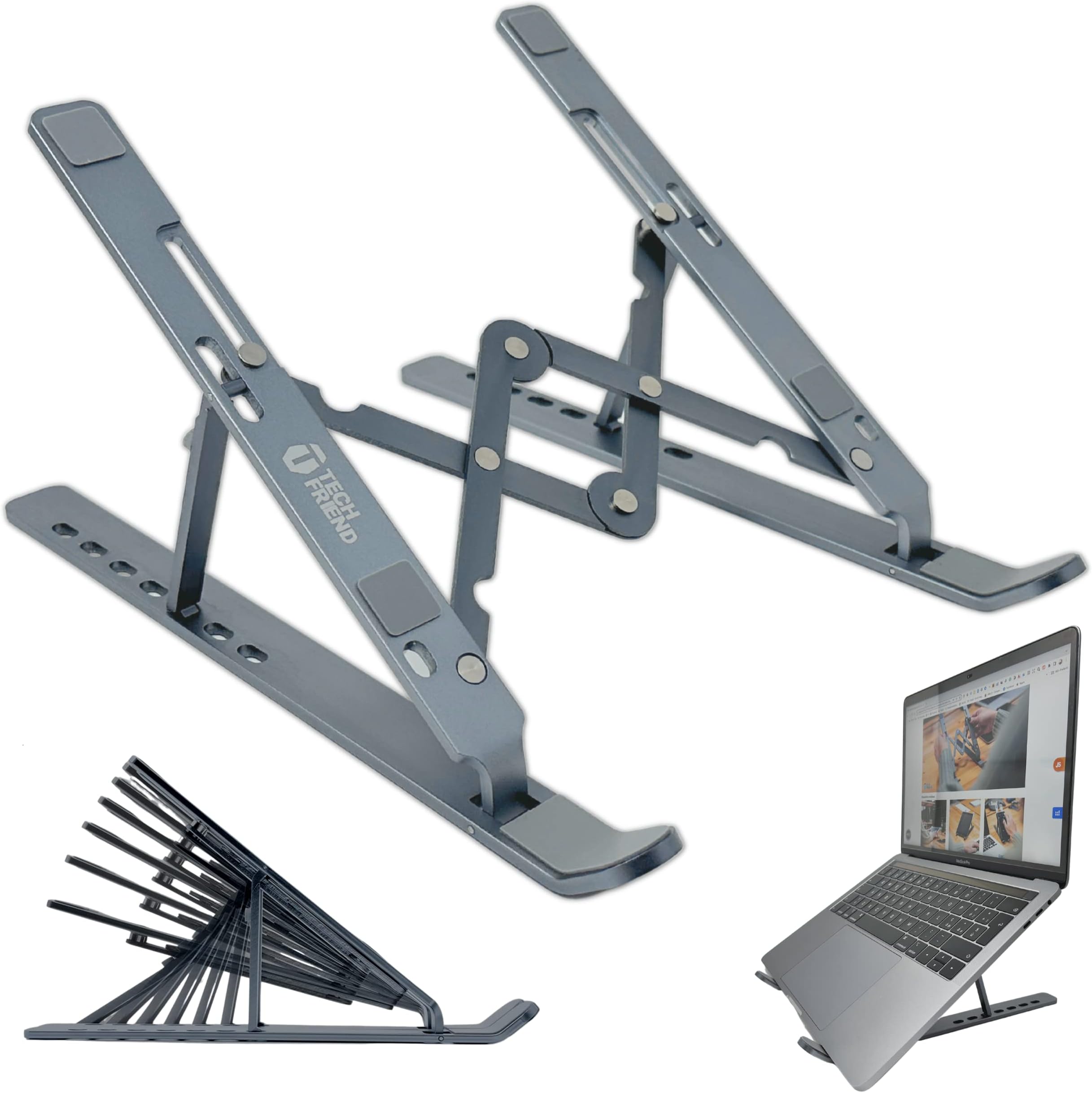 TechFriend - Supporto in Alluminio per Pc Portatili, Leggero Resistente ...