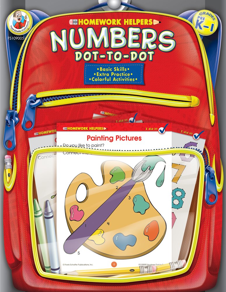 Amazon | Homework Helpers Numbers Dot-to-dot Grades Prek - 1 | Frank ...