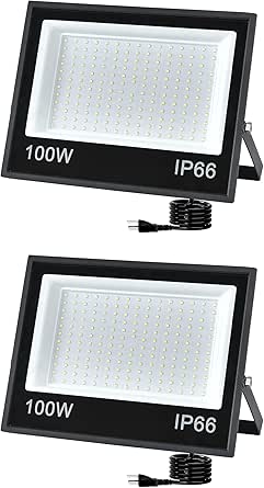 100W LED Flood Lights Outdoor 5000 K 13500 Lumen 135LM/W [650-900W HPS ...