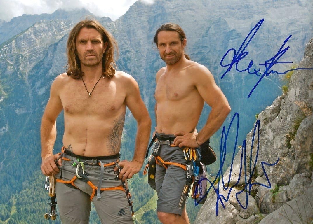 Amazon.com: MOUNTAINEERS Alexander Huber & Thomas Huber autographs, IP ...