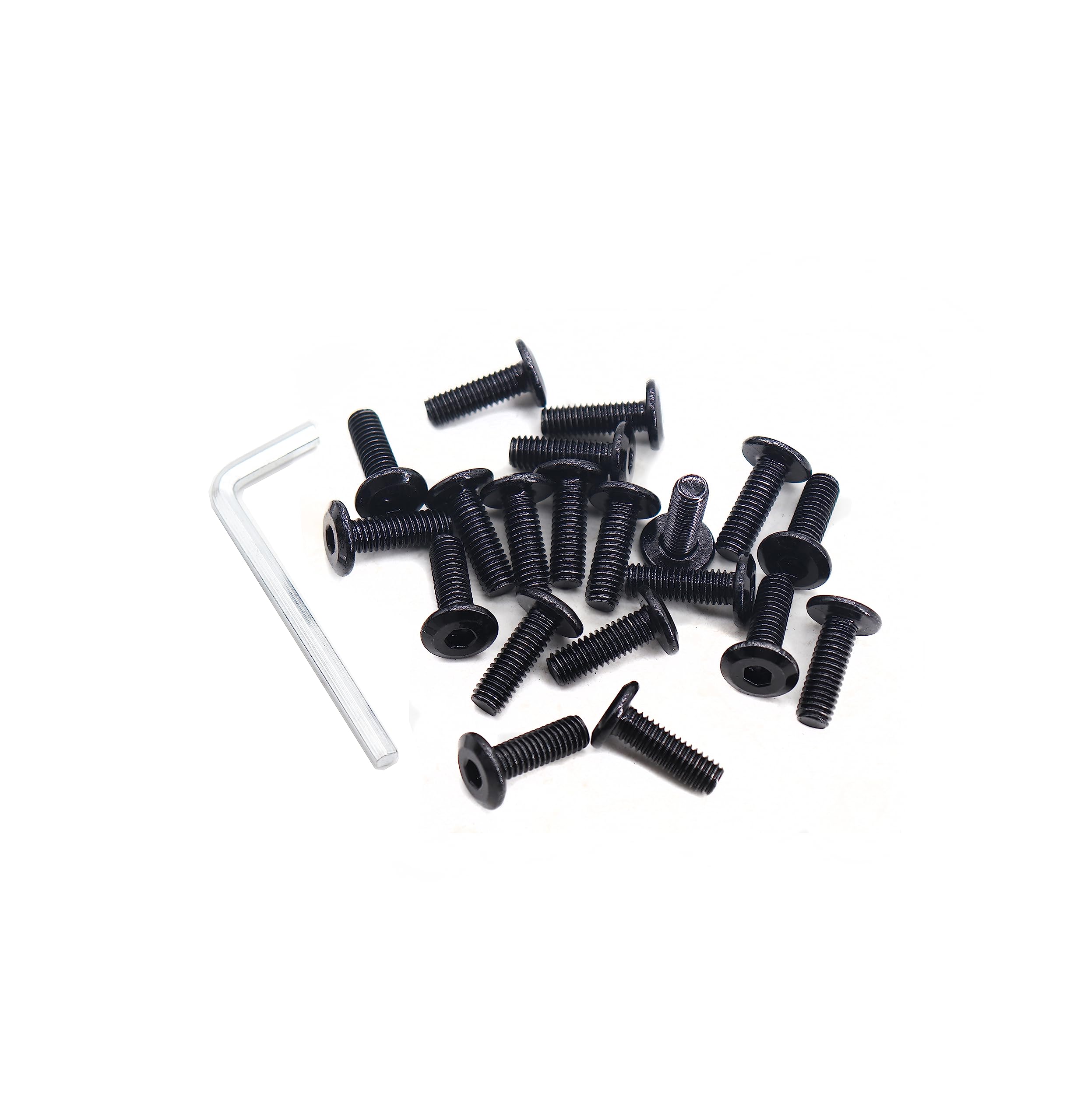 Snapklik.com : binifiMux 20pcs M6 X 15mm Black Rivet Countersunk Socket ...
