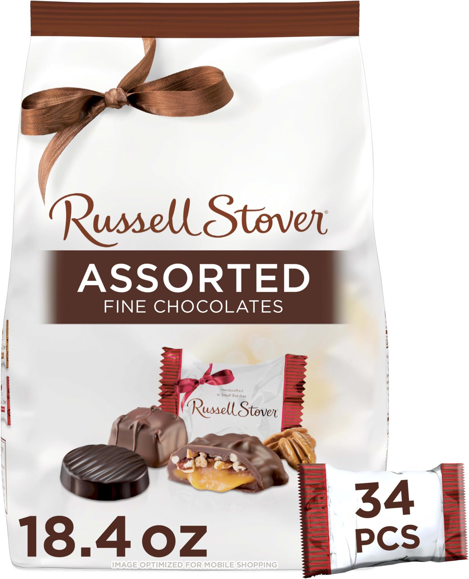 Amazon.com : Russell Stover Assorted Chocolates, 18.4 Ounce Bag ...