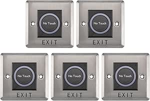 Amazon.co.jp: Aloypum 5X Infrared Sensor Switch, Contactless Switch with LED Display, Door ...
