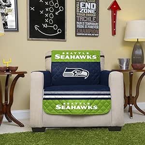 Amazon.com: NFL Seattle Seahawks Chair Reversible Furniture Protector ...