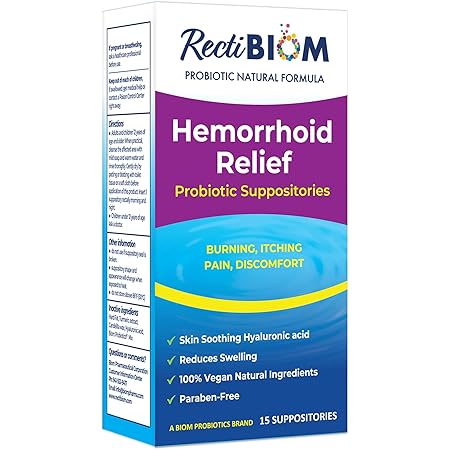 Amazon.com: Calmol 4 Hemorrhoidal Suppositories with Soothing Natural ...