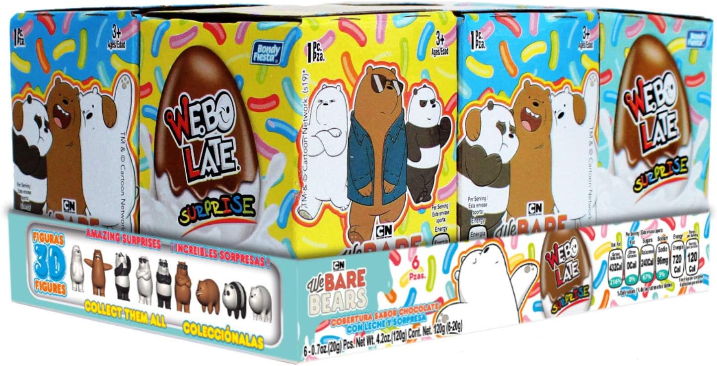 Huevo sabor chocolate con sorpresa Escandalosos Webo Late Surprise We ...