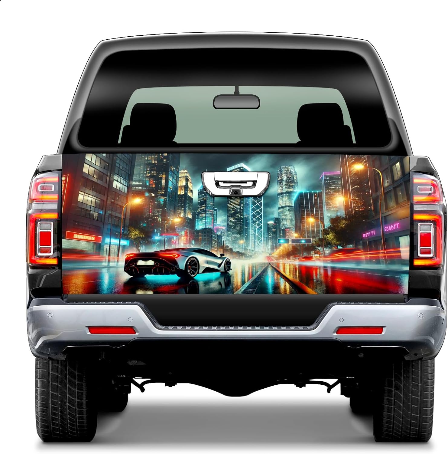 Pickup Truck Vinyl Wrap Sticker for Rear Panel PET Material Decal ...