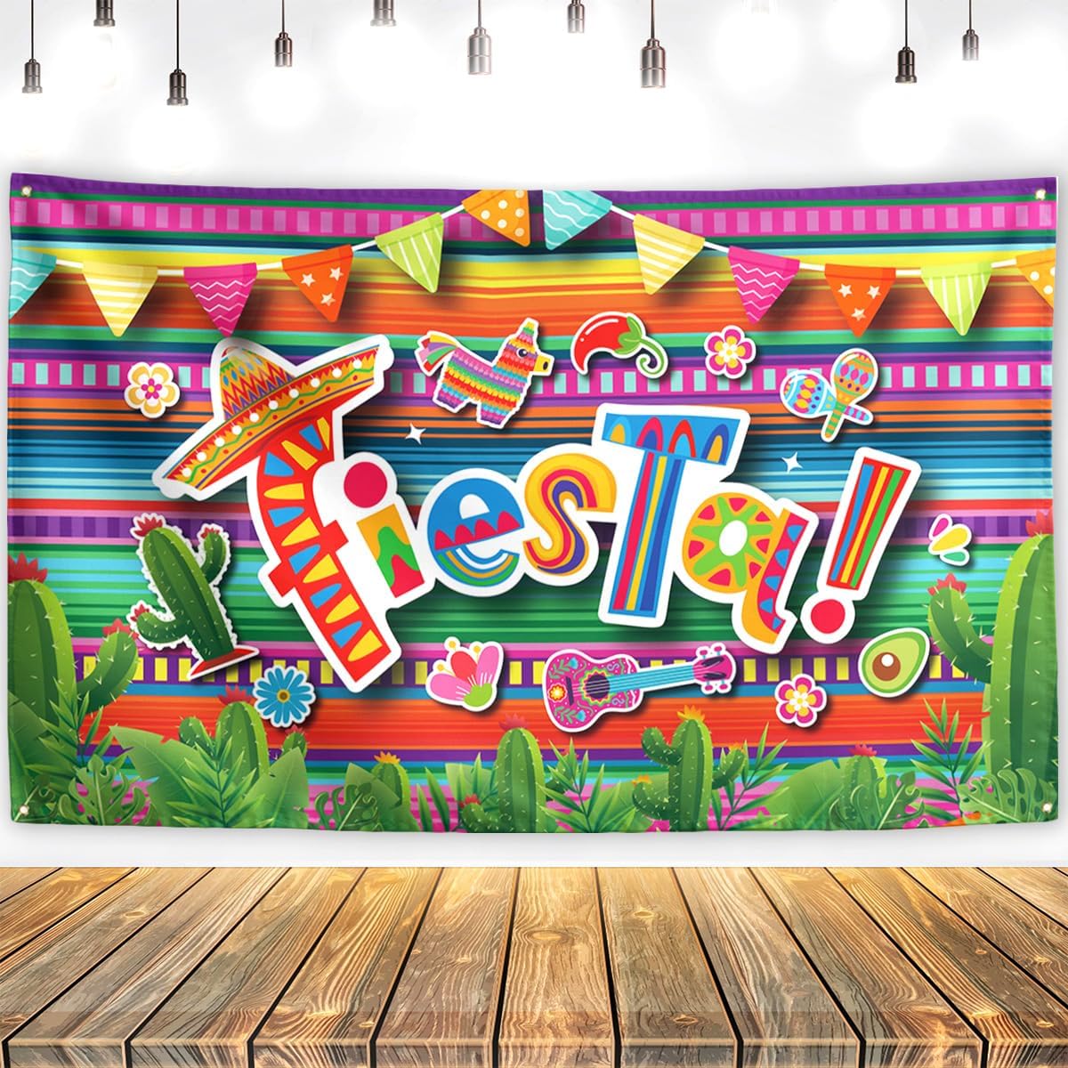 Amazon.com : Cinco De Mayo Decorations Cinco De Mayo Backdrop Mexican ...