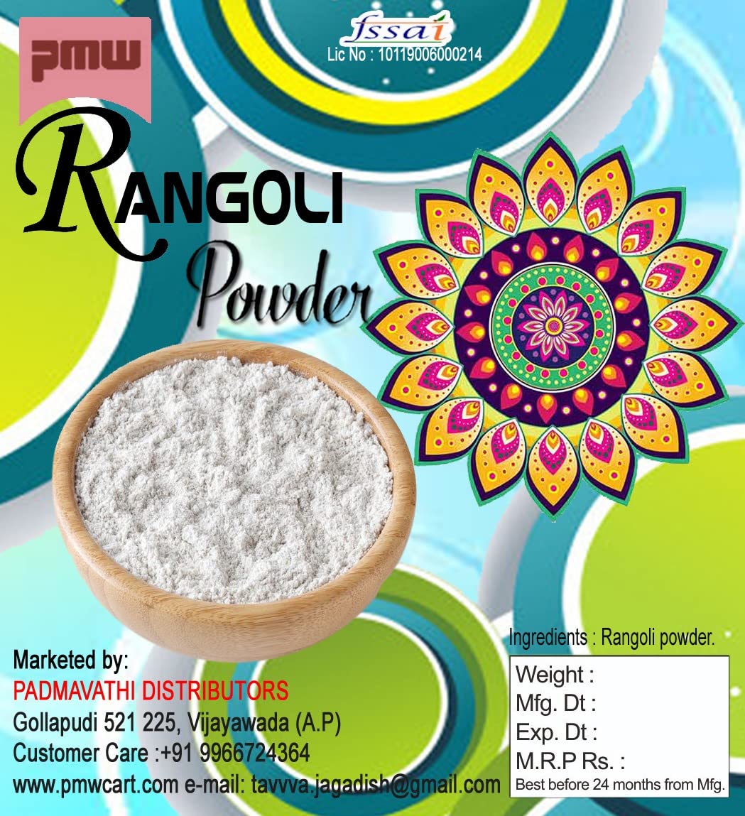 Buy Pmw - Grade A Quality - Rangoli Powder - Kola Podi - Rangavali ...