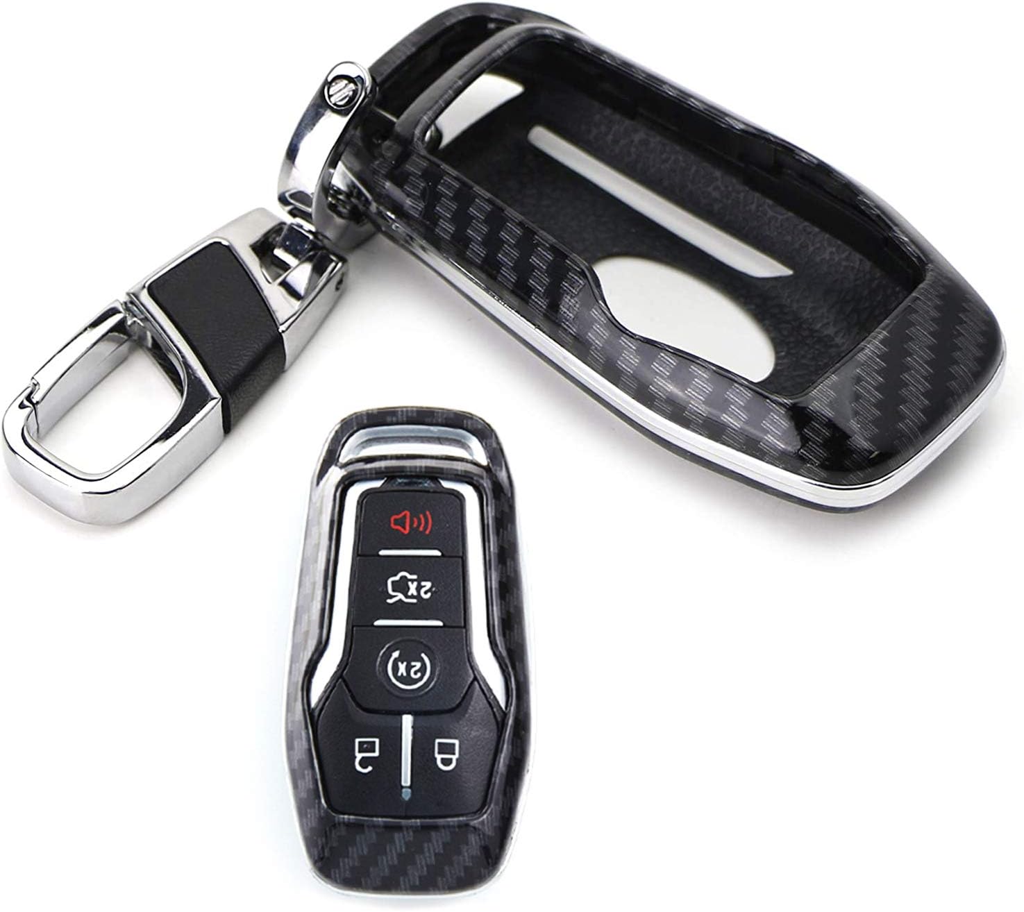 Amazon.com: Keyless Entry Remote Smart Key Fob Shell Case Button Pad ...