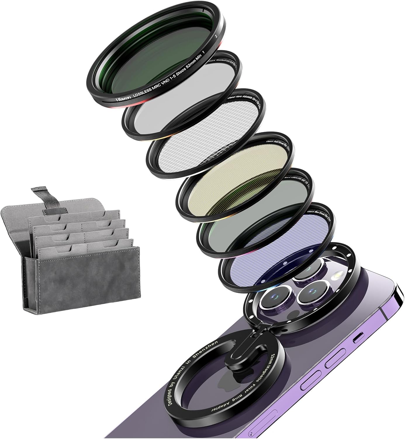 Amazon.com : Ulanzi 52mm MagFilter Magnetic Filter Kit for Smartphones ...