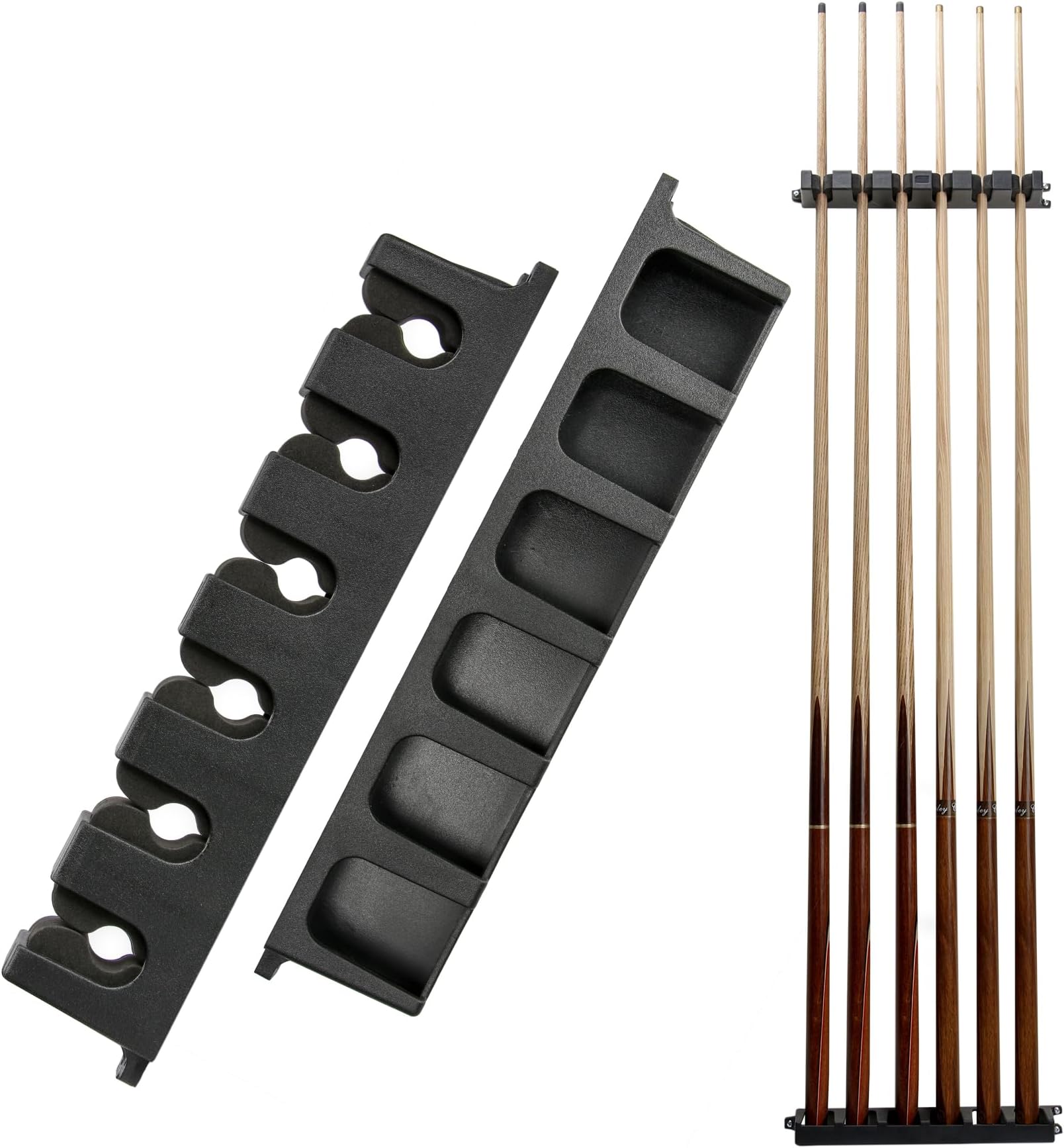 Amazon.com: MoyanSuper Pool Cue Rack Wall Mounted Rack Billiard Cue ...