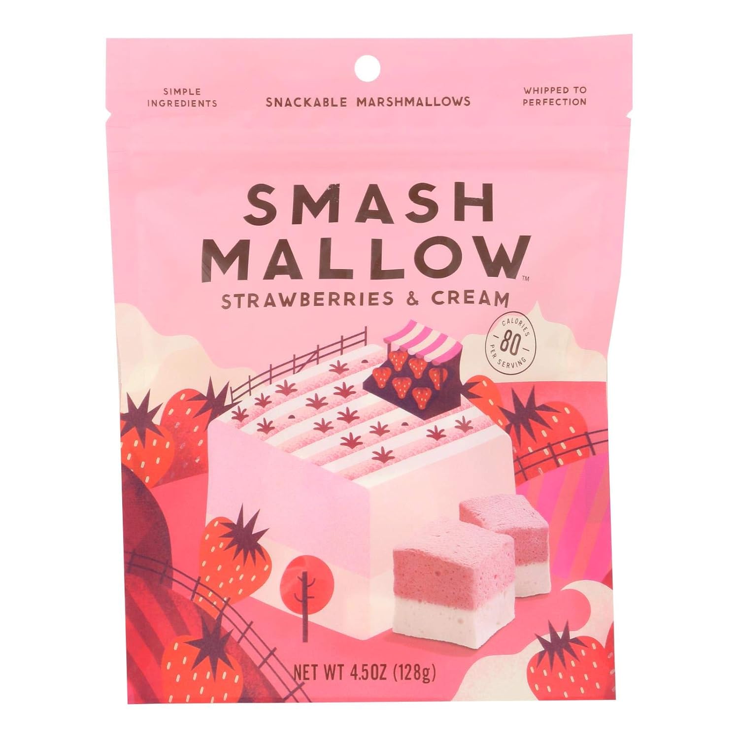 Amazon.com: Snackable Marshmallows, Strawberries and Cream, 4.5 Ounce ...