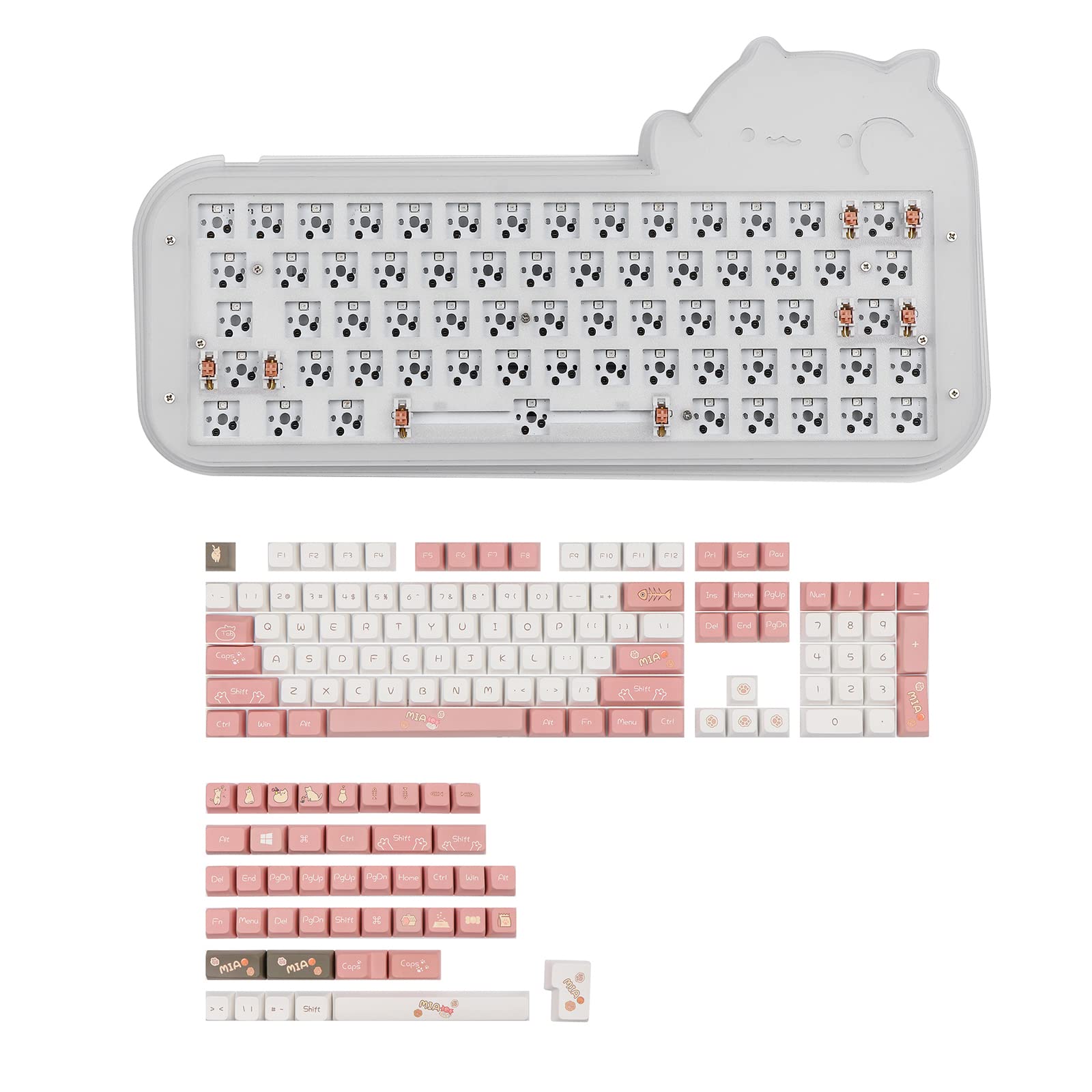 Buy EPOMAKER Mini Cat 64 60% Hot Swappable VIA Programmable RGB Wired ...